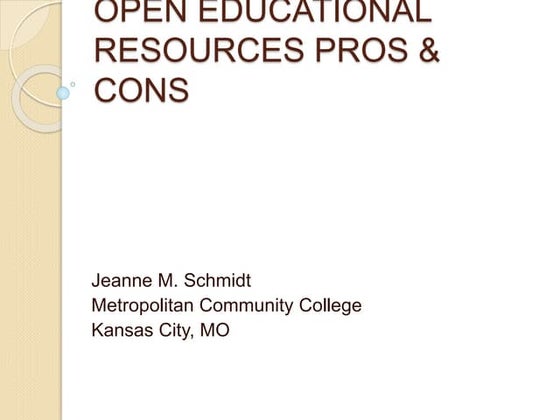 Types of Open Educational Resources (OER) | PPTX | Technology & Computing