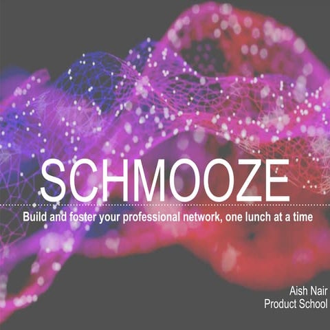Schmooze- Build and foster your professional network | PPT