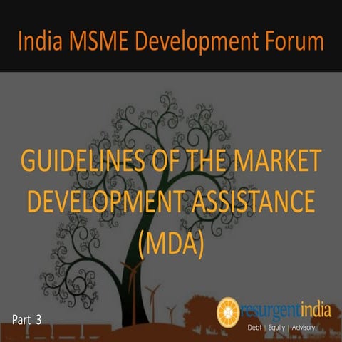India MSME Development Forum - GUIDELINES OF THE MARKET DEVELOPMENT ...