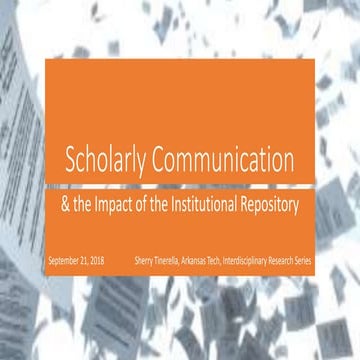 Scholarly Communication 101 | PPTX