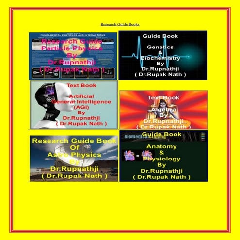 Advanced University Science Text Book Series By ( Scientist )Professor Dr.Rupnathji ( Dr.Rupak ...