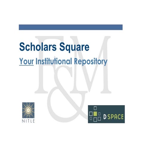 Scholars Square @ F&M | PDF