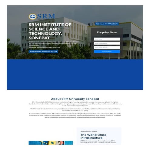 SRM INSTITUE OF SCIENCE AND TECHNOLOGY,SONEPAT | PDF