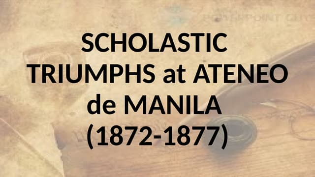 Rizal in Ateneo | PPT