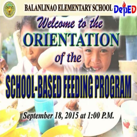 School based feeding program | PPTX