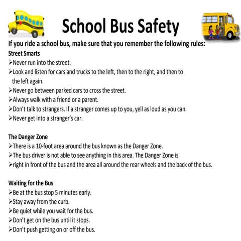 School Bus Safety | PPT | Auto Safety | Automotive