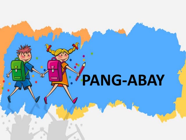 Pang abay na Panang-ayon, pananggi at pang-agam (ACTIVITY) | PPTX
