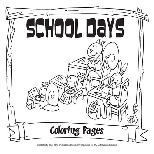 Last Day School Coloring Pages