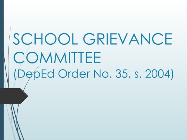 Grievance Committee Training Presentation | PPTX