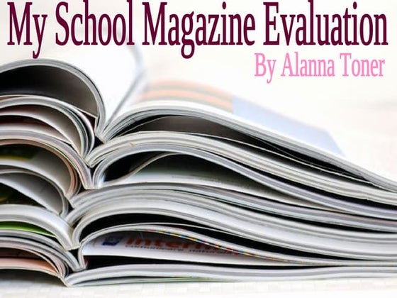 Creating your own school magazine | PPT | Desktop Publishing | Computer Software and Applications