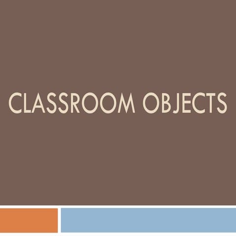 school-objects power point presentationv. | PPT