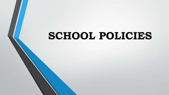 School policies, procedures and contracts | PPT