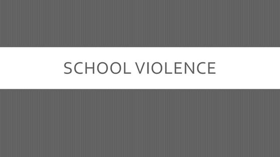 School bullying presentation | PPT