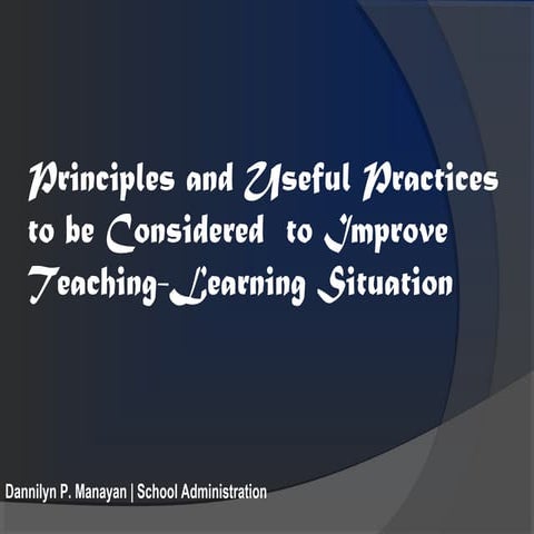 School administration | PPT