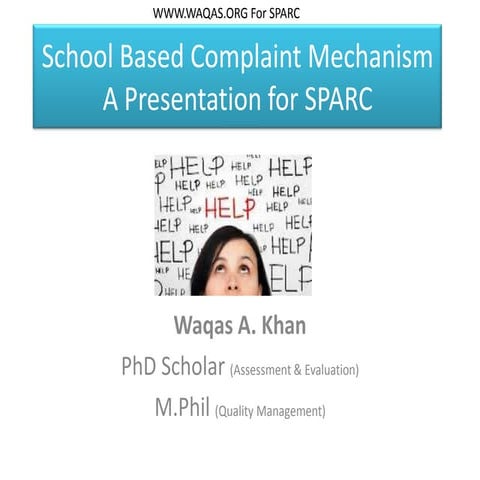 School Based Complaint Mechanism | PPSX