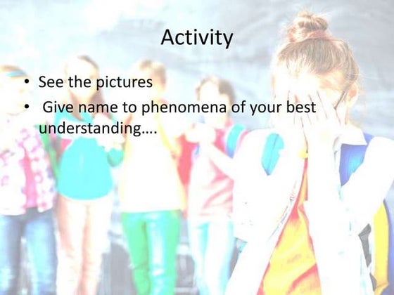 School bullying presentation | PPT