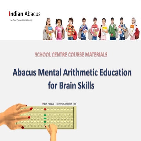 Indian Abacus School centre course material | PDF