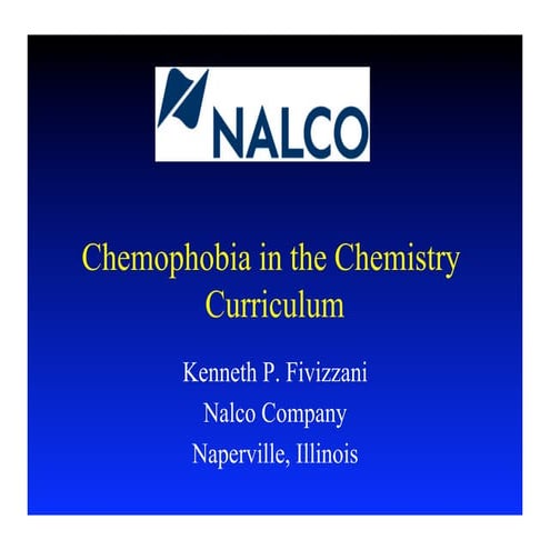 School Chemophobia | PPT