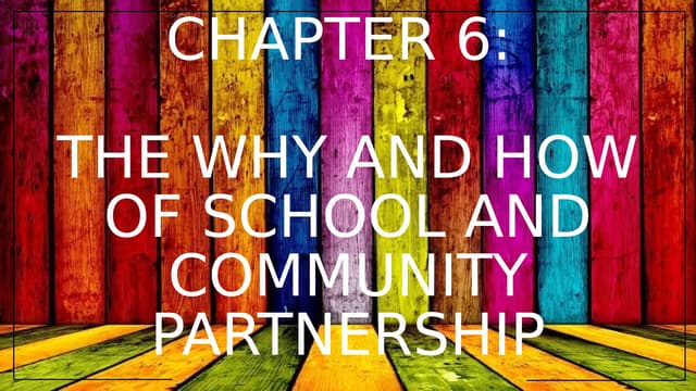School and Community Relations | PPTX