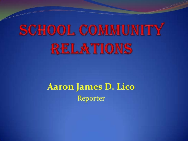 School community relations