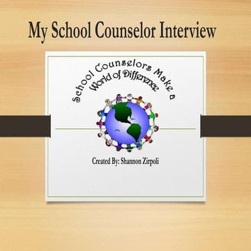 School counselor interview | PPT