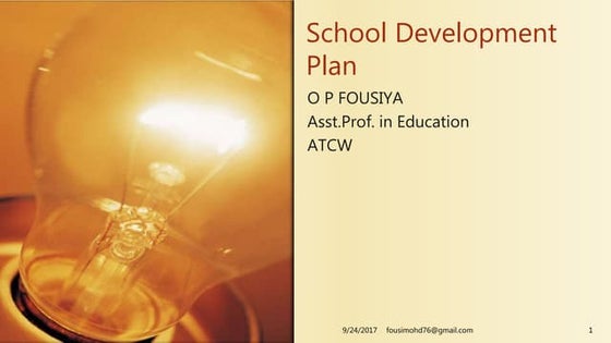 School Development Plan (SDP) - ppt | PPTX | Professional School ...