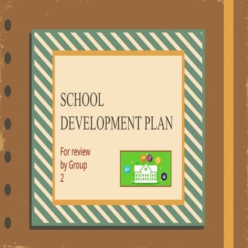 School Development Plan (SDP) - ppt | PPTX