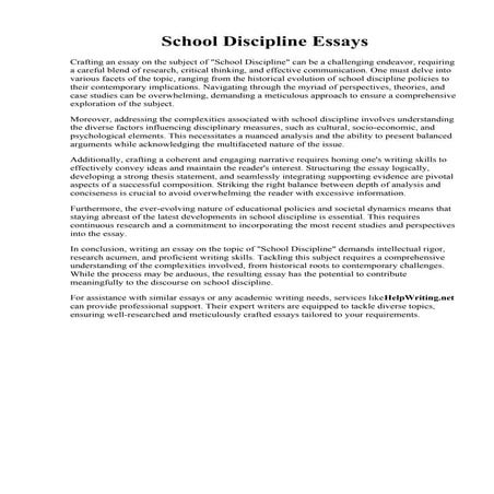 School Discipline Essays.pdf