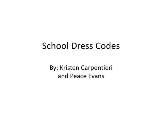 Dress code | PPT