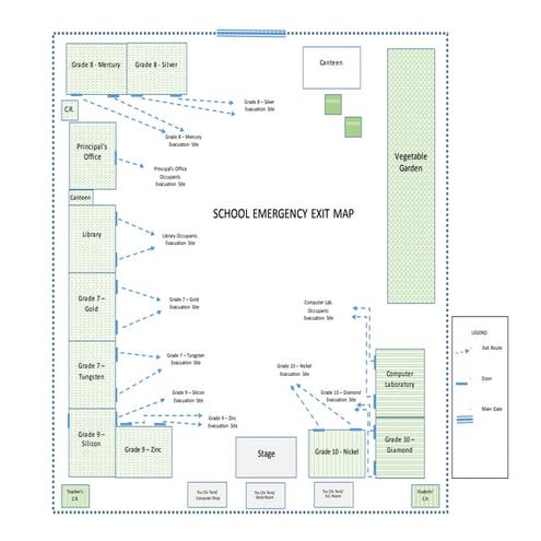 School emergency exit map | DOCX