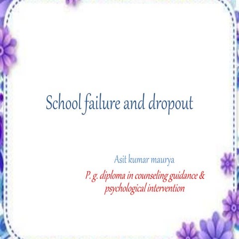 School failure and dropout | PPTX