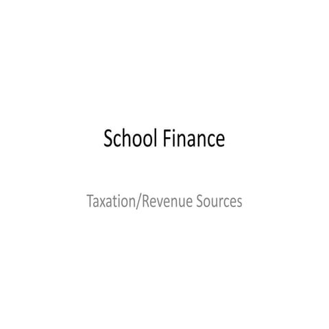 School finance | PPTX