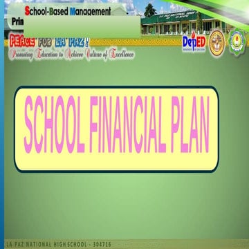 SCHOOL FINANCIAL PLAN PLAN 2022.pptx this plan is for reference only | PPTX