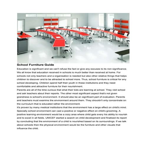 School furniture guide | DOCX