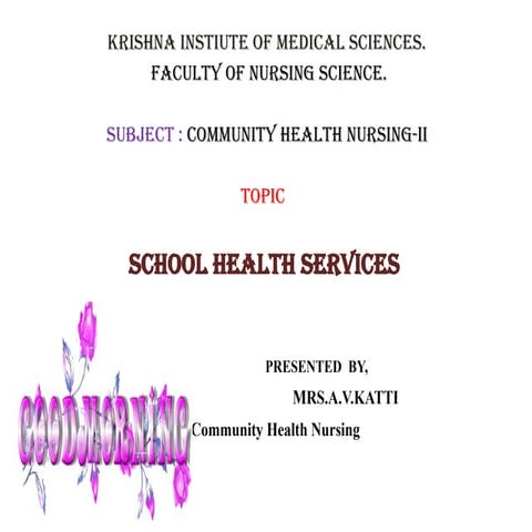 School_health_programme, school of .PPTX