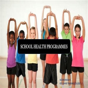 School health programmes | PPT