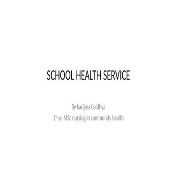 Coordinated school health program | PDF
