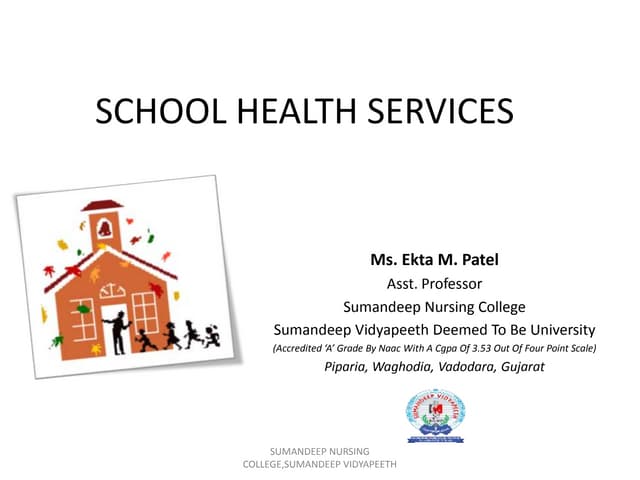 School health services | PPTX | Parenting | Family and Relationships