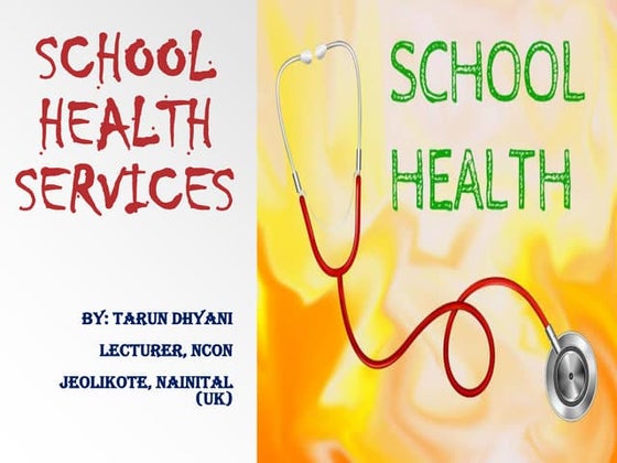 School health service ppt | PPTX | Children\'s Health | Healthy Living