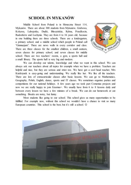 Project «my dream school» | PPT