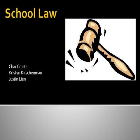 School law powerpoint[1](1) | PPTX