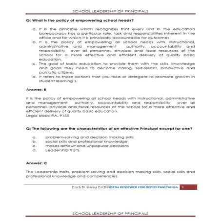 School leadership of principals | PDF