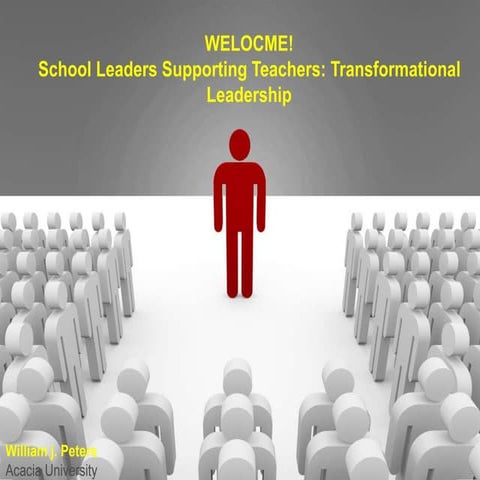 School leaders supporting teachers | PPT