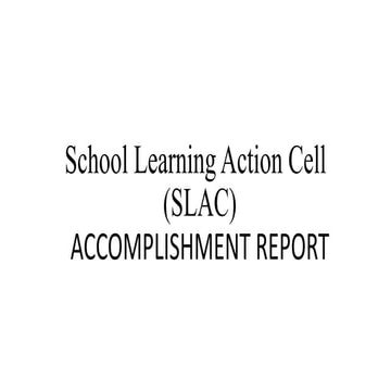 School Learning Action Cell (SLAC) report presentation.pptx