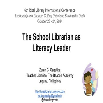 PPT: School Library as Literacy Leader | PPT