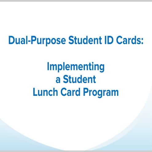 How to Implement a K-12 School Lunch Card Program | PPSX