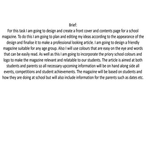 Creating your own school magazine | PPT