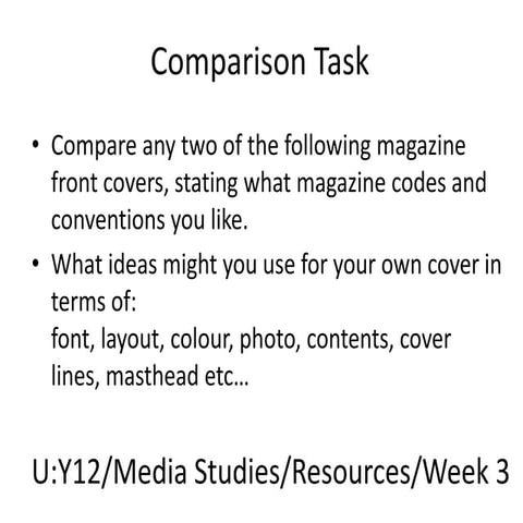 School Magazine Comparison | PPT