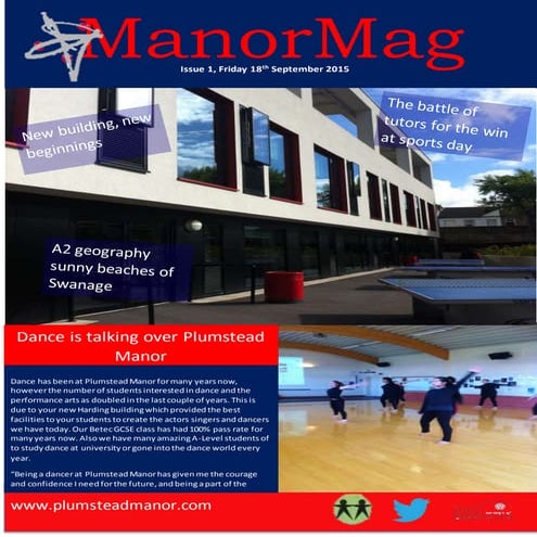 School magazine cover | DOCX