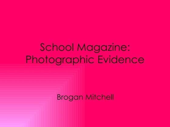 Photographic evidence | PPT